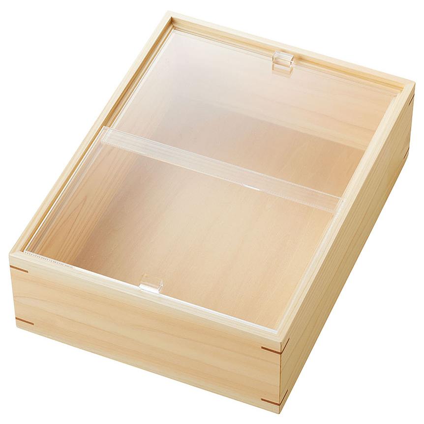 エコエコシリーズ アクリル蓋付きボックス 深型 大 クリア 43864 ヤマコー : くら助 - 通販 - Yahoo!ショッピング