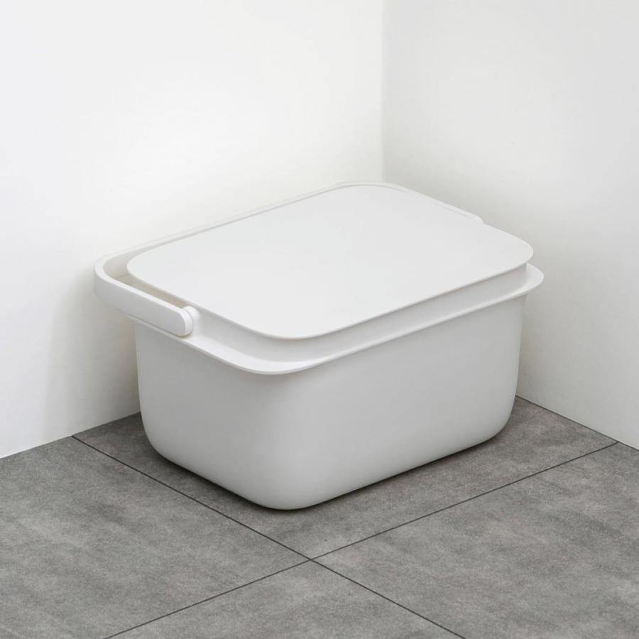 マーナ marna バケツ マーナ W627 5L おしゃれ 蓋つき 5リットル ふた付き 四角 スクエア 洗濯 つけ置き キッチン 洗面 コンパクト 収納 新生活 ...