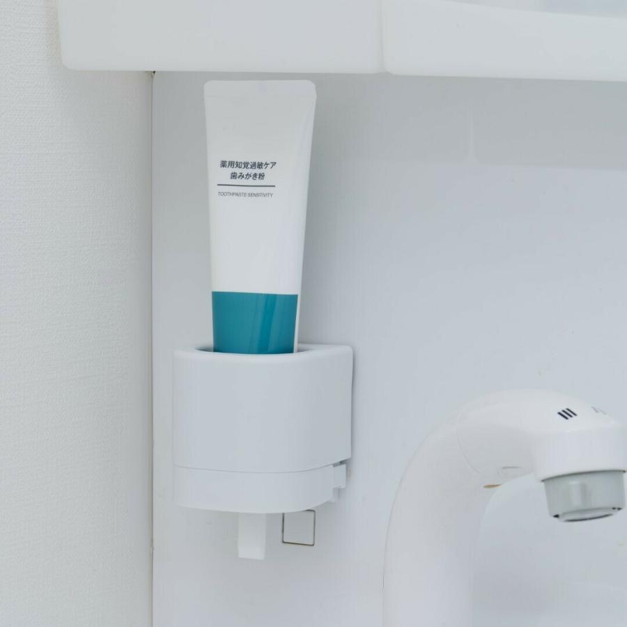 ホバー HOVER シールフック歯磨き粉ディスペンサー 110054 浮かせる 収納 ハミガキ 歯磨き粉 歯みがき粉 チューブ 洗面所 風呂 浴室 クラスアップ株式会社 : 生活雑貨ショップ ...