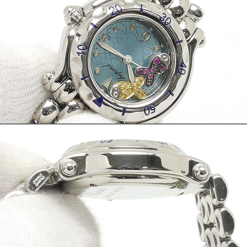ハッピースポーツ ショパール Chopard ハッピーフィッシュ 27/8923-402 レディース クォーツ SS ブルー文字盤 : 質屋クラタセブン - 通販 - Yahoo!ショッピング