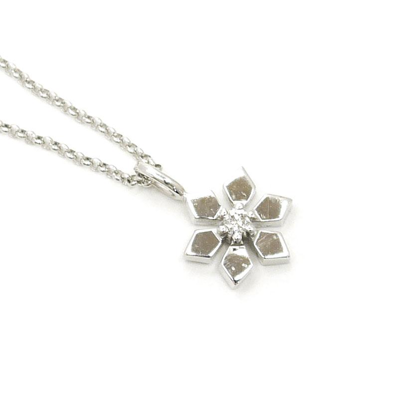 トレセンテ TRECENTI ダイヤネックレス K18WG・ダイヤモンド0.03ct フラワー 花 : 質屋クラタセブン - 通販 - Yahoo!ショッピング