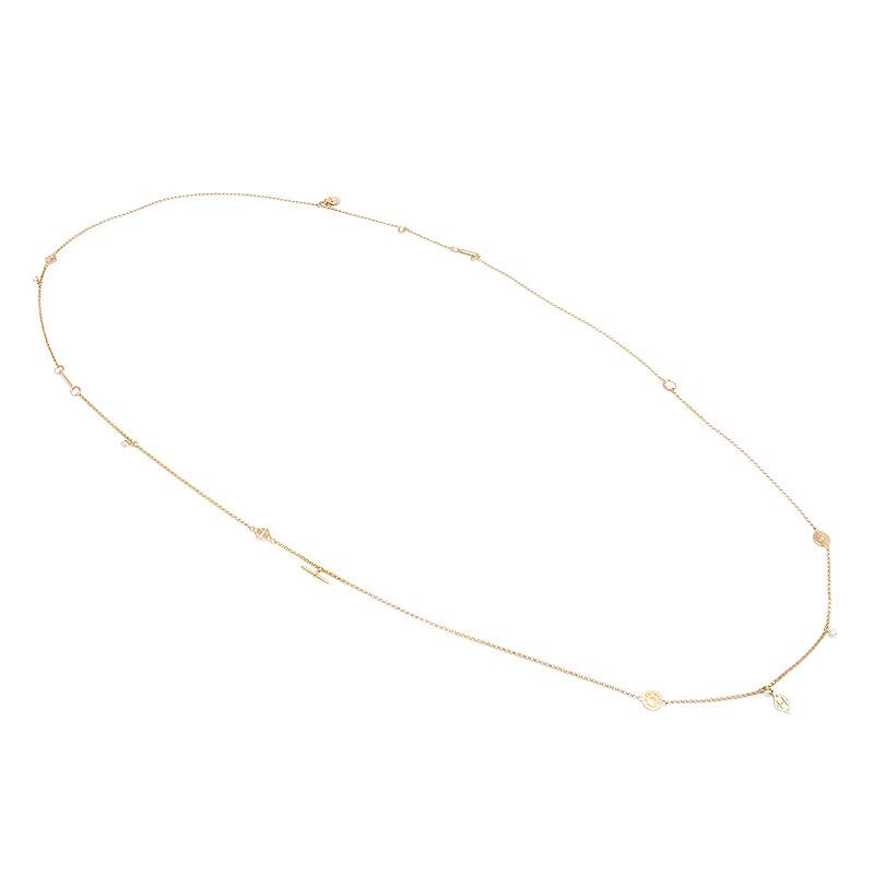 HERMES エルメス エクスリブリスロングネックレス 750PG・ダイヤ0.42ct : 質屋クラタセブン - 通販 - Yahoo!ショッピング