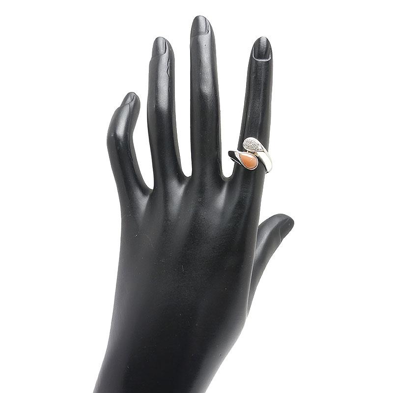 サンゴダイヤモンドリング 約11.5号 K14WG 天然さんご : 質屋クラタセブン - 通販 - Yahoo!ショッピング