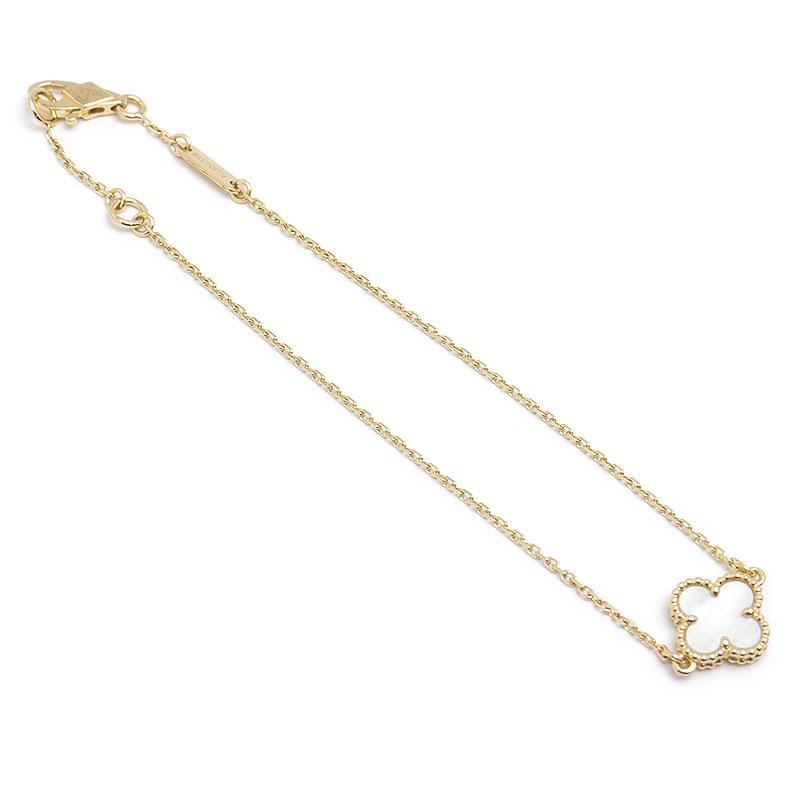 Van Cleef ＆ Arpels ヴァンクリーフ&アーペル VCA スウィートアルハンブラ ブレスレット 750YG : 質屋クラタセブン - 通販 - Yahoo!ショッピング