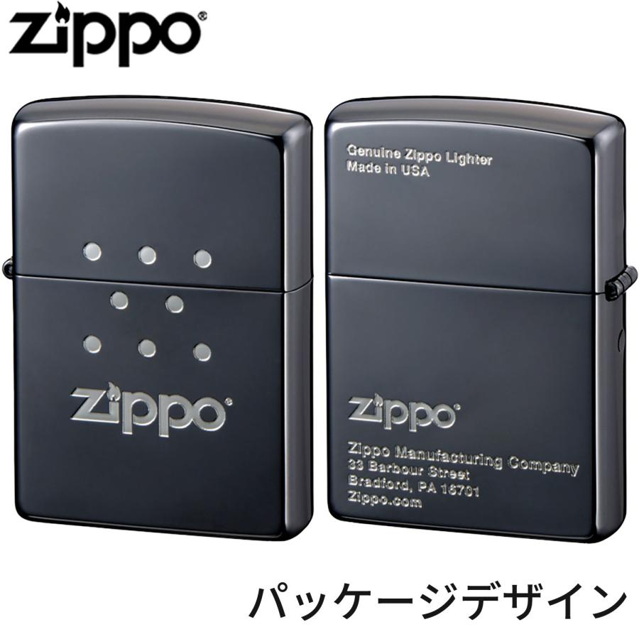 ZIPPO パッケージデザイン ブラックニッケル ロゴ 両面加工 彫刻 鏡面 ブラック ジッポー ライター ジッポ Zippo オイルライター zippo 正規品 : KURAZO-よろずや ...