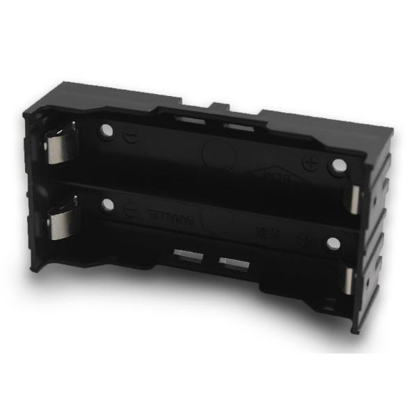 18650乾電池2Pバッテリー（フラットヘッド専用）収納ケースリード線なし！プラスチック製ボックスホルダー！ : クロギショウテン ヤフー店 - 通販 - Yahoo!ショッピング