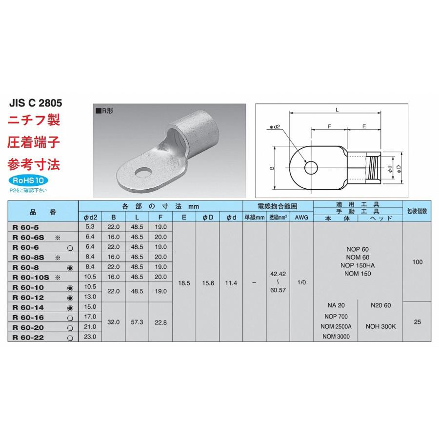 圧着端子RNB38-8S（R38-8S互換品）！1個190円！ : クロギショウテン ヤフー店 - 通販 - Yahoo!ショッピング