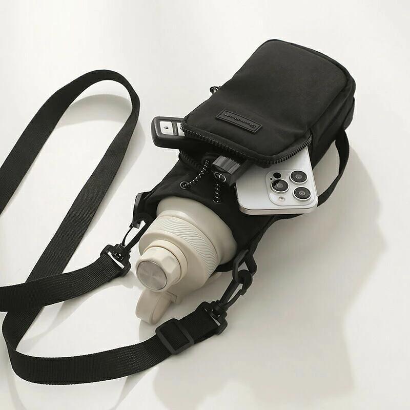 ペットボトルホルダー 水筒カバー スマホポーチ ナイロン 斜め掛け 水筒ホルダー 長さ調節可能 ショルダー 持ち運び 公園 砂場 水分補給 子供 大人 : 黒井商事 - 通販 - Yahoo ...