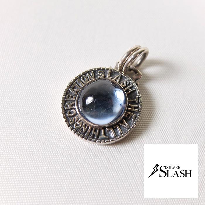 SLASH/アースペンダント/ペンダントトップ/地球/海/空/青/ブルー/アクア/スピネル/SV950/シルバー : 黒革レザークラフト - 通販 - Yahoo!ショッピング