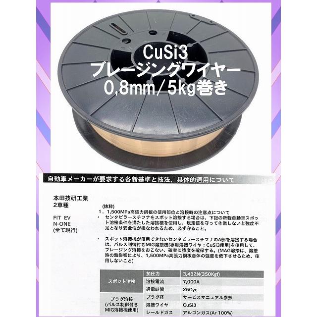 ヤシマミグ溶接機YMI-190S ブレージングワイヤーΦ0,8×5kg 1巻 : ハーモナイズ・オートプランニング - 通販 - Yahoo!ショッピング