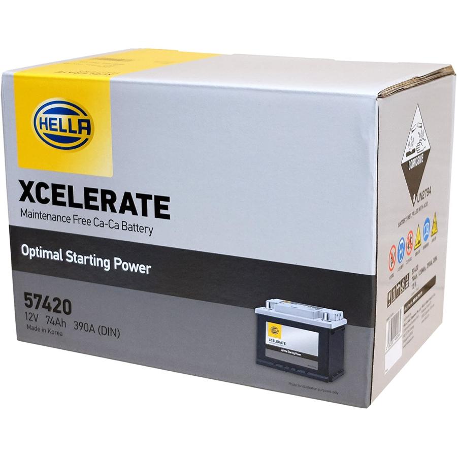57420 HELLA ヘラー カーバッテリー 欧州車バッテリー 8EB 354 792-191 : くるまでんき屋 - 通販 - Yahoo ...