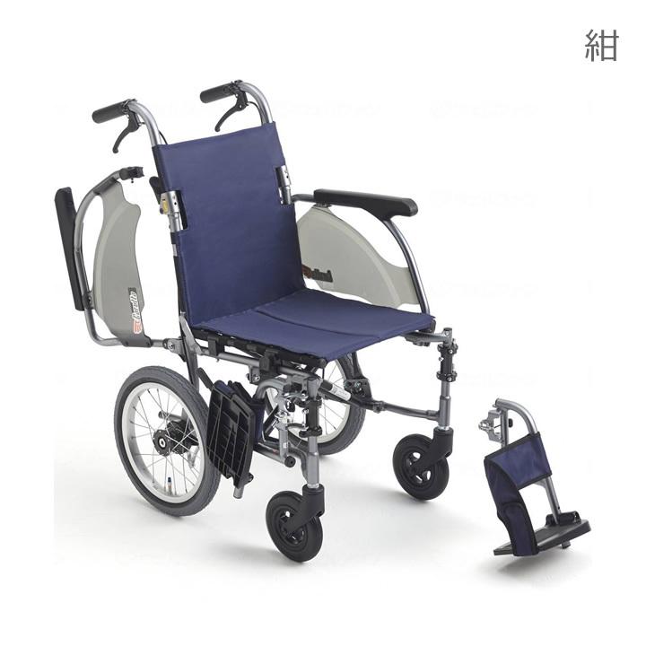 ミキ 車椅子 車いす カルッタ CRT-4 シーアールティ 介助型 軽量 コンパクト車イス UL-517209 : 車いす専門店ケンクル - 通販 - Yahoo!ショッピング