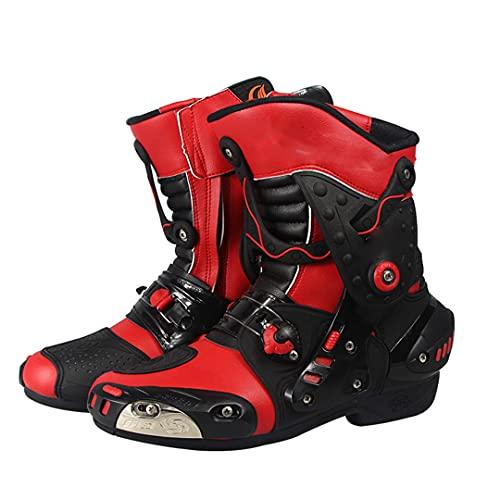 Riding Tribe Speed Motorcycle Boots PU Leather Boots通気性モトクロスオフロードレーシング ...