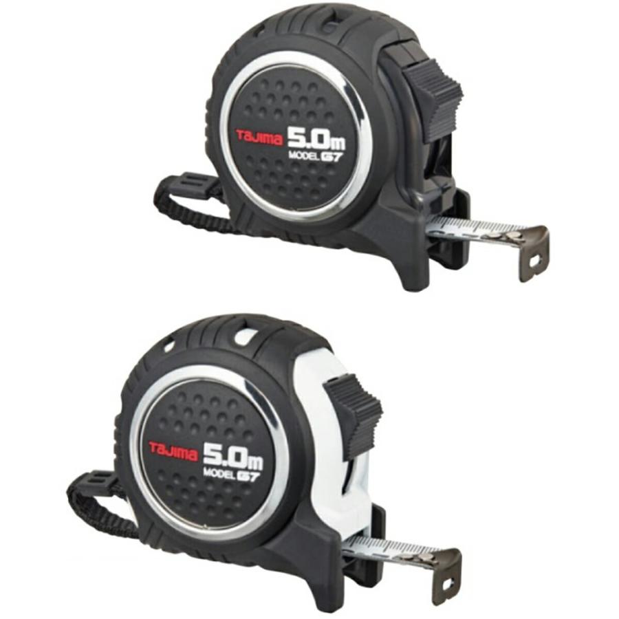 TAJIMA タジマ コンベックス G7 L 19 50 W S ロック 剛厚 スチール テープ JIS 目盛 両面 メートル 尺 黒 白 細 ...