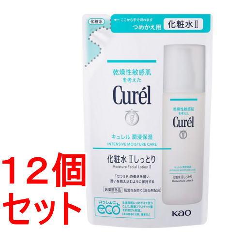《セット販売》 花王 キュレル 潤浸保湿 化粧水 II 2 しっとり つめかえ用 (130mL)×12個セット 詰め替え用 curel 医薬部外品 : 10154069 : くすりの福太郎 ...