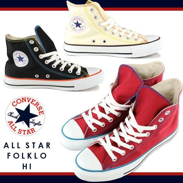 CONVERSE ALLSTAR FOLKLO HI レディース メンズ スニーカー コンバース オールスター キャンバス 特価 : 靴の ...