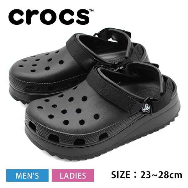 crocs（クロックス） サンダル メンズ レディース ユニセックス クロッグサンダル 黒 ブラック 2way Classic Hiker ...