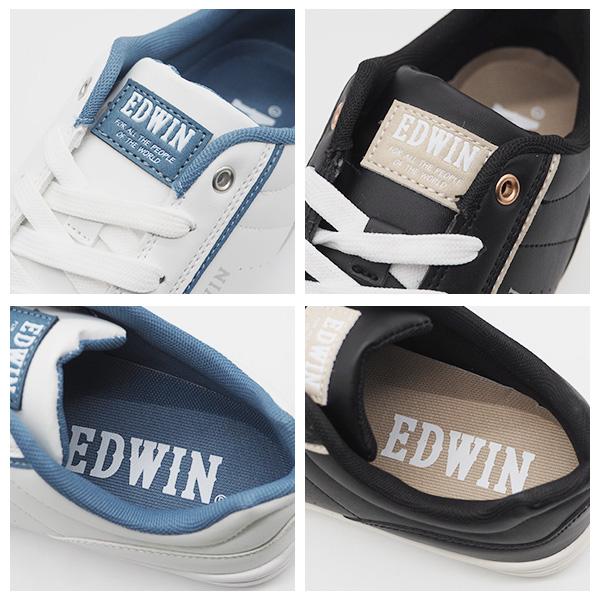 EDWIN エドウィン スニーカー レディース 白 ホワイト 靴 軽量 軽い シンプル かわいい おしゃれ 春 夏 EDW-4195 : 靴のニシムラ - 通販 - Yahoo!ショッピング