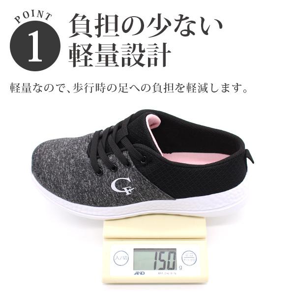 スニーカー スリッポン サンダル レディース 靴 黒 ブラック 軽量 軽い おしゃれ シンプル 疲れにくい 滑りにくい 履きやすい エフシー ...