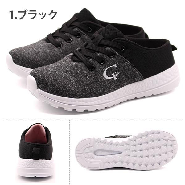 スニーカー スリッポン サンダル レディース 靴 黒 ブラック 軽量 軽い おしゃれ シンプル 疲れにくい 滑りにくい 履きやすい エフシー ...