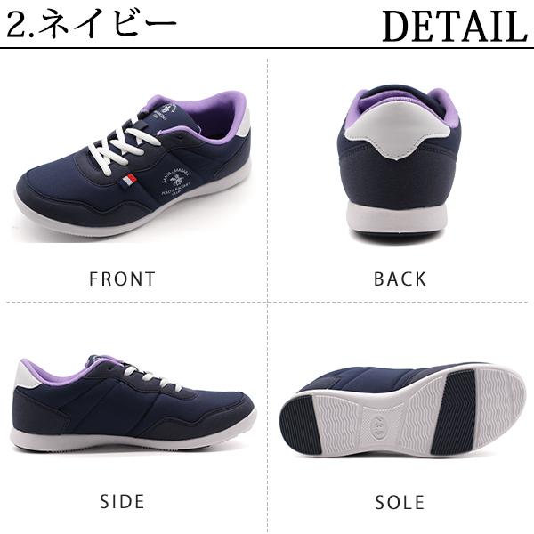 Santa Barbara Polo & Racquet Club スニーカー レディース 靴 黒 ネイビー ベージュ 軽量 軽い カジュアル ...