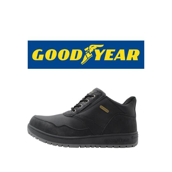 グッドイヤー（GOODYEAR） スニーカー メンズ 靴 防水 ハイカット 黒