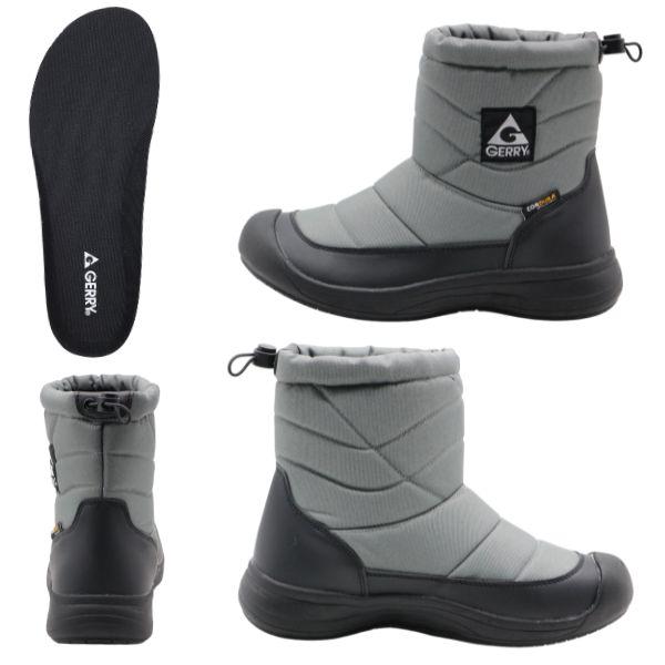 GERRY（ジェリー） ブーツ レディース 長靴 靴 ブラック 黒 撥水 雨 雪 レインブーツ 厚底 ダウンブーツ スノーブーツ 通勤 通学 保温 風防 GERRY GR-5569 : 靴の ...