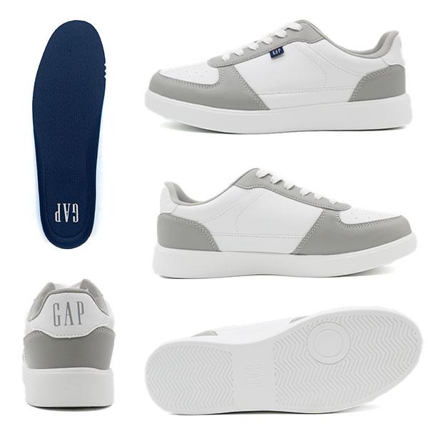 スニーカー メンズ 靴 シューズ 白 ホワイト コートスニーカー 軽量 軽い 通勤 通学 仕事用 シンプル 履きやすい 人気 ブランド GAP ギャップ GPU12402 :gpu12402m ...