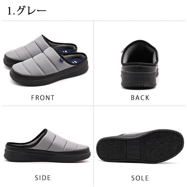 44%OFFセール ギャップ スリッポン レディース 靴 ルームシューズ モックシューズ 黒 ブラック 軽量 軽い 撥水 ダウン 滑りにくい 歩きやすい 冬 GAP GPU22207 ...