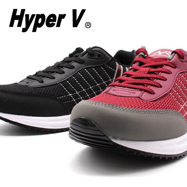 作業靴 メンズ レディース 靴 黒 赤 防滑 メッシュ 先芯なし ハイパーV hyperv005 : 靴のニシムラ - 通販 - Yahoo!ショッピング