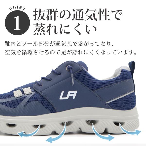 LARKINS スニーカー スリッポン レディース 靴 通気性 蒸れにくい 快適 歩きやすい おしゃれ シンプル かわいい 黒 ブラック ネイビー ラーキンス L-7603 : 靴のニシムラ ...