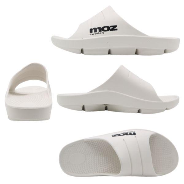 moz モズ サンダル メンズ 靴 リカバリーサンダル 黒 白 ブラック ホワイト 軽量 軽い シンプル クッション スリッパ オフィス 事務所 厚底 リハビリ 介護 MOZ 4816 : 靴 ...