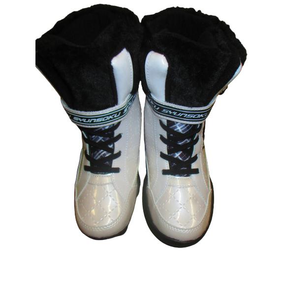 瞬足 シュンソク スノーシューズ ダウン 撥水 防寒 19~23cm 3E キッズ 女の子 LEW 7240 白、黒 定価：5390円（税込み） : 本庄はきもの店 - 通販 - Yahoo ...