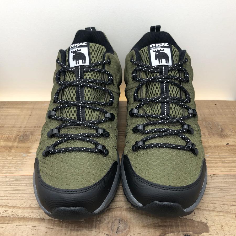 moz モズ トレッキング スニーカー 軽量 防水 撥水 メンズ 低反発クッション グリップ アウトドア ハイキング キャンプ ブラック ネイビー カーキ 靴 2277 :moz-2277 ...