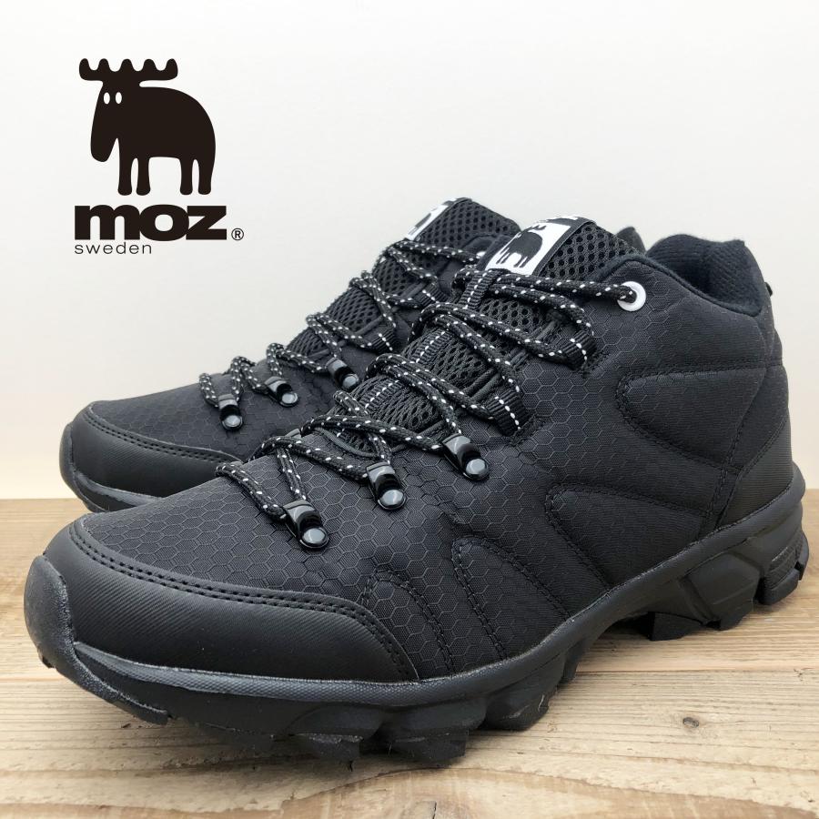moz モズ トレッキング スニーカー 軽量 防水 撥水 メンズ 低反発クッション グリップ アウトドア ハイキング キャンプ ブラック ネイビー カーキ 靴 2277 :moz-2277 ...