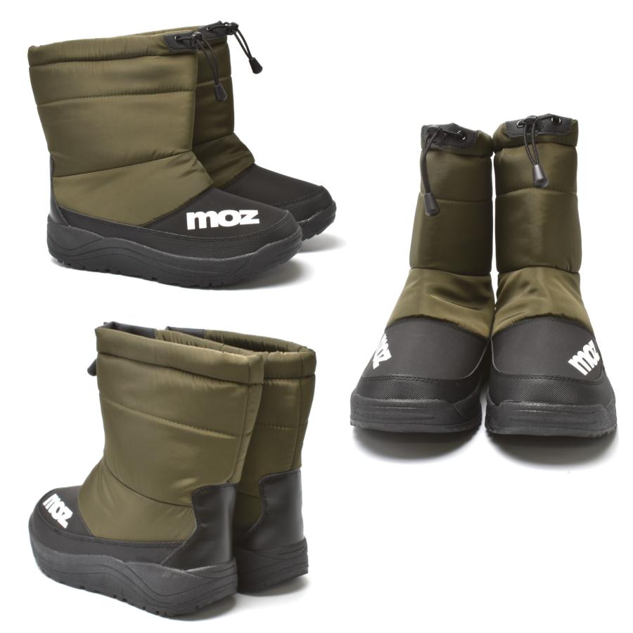 moz モズ スノーブーツ メンズ 防寒 防水 撥水 防滑 ダウン ロング ブラック ネイビー カーキ グレー ベージュ 2673 : 靴工房あきまい - 通販 - Yahoo!ショッピング