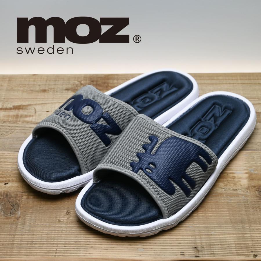 moz モズ メンズ シャワーサンダル アシンメトリー 低反発クッション 軽量 黒 紺 ブラック ネイビー グレー 靴 3823 : 靴工房あきまい - 通販 - Yahoo!ショッピング