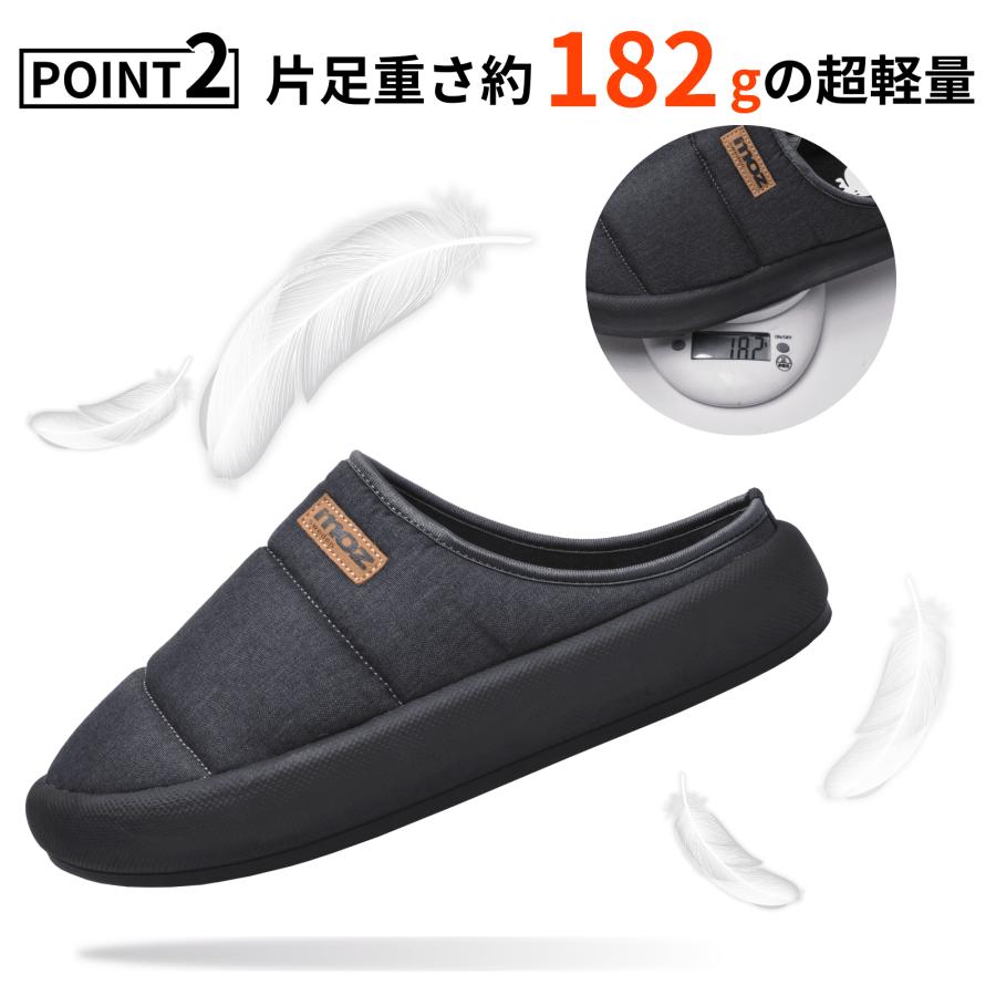 moz モズ 防寒サンダル 冬用サンダル ウィンターシューズ サボ サンダル 靴 メンズ 4875 : 靴工房あきまい - 通販 - Yahoo!ショッピング