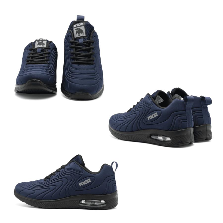 moz メンズスニーカー 高周波加工 エアソール カップインソール 新作 ブラック ネイビー ゴールド 靴 モズ 紳士 : 靴工房あきまい - 通販 - Yahoo!ショッピング