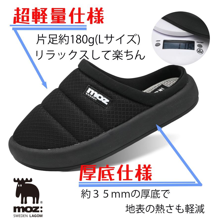 moz サンダル メンズ スライド 吸湿速乾 サボ クロッグ 軽量 黒 グレー カーキ モズ 5822 : 靴工房あきまい - 通販 - Yahoo!ショッピング