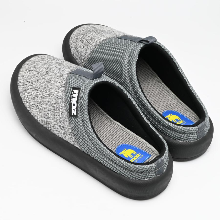 moz メンズサンダル サボ クロッグ 軽量 通年 厚底 モズ 黒 グレー 5823 : 靴工房あきまい - 通販 - Yahoo!ショッピング