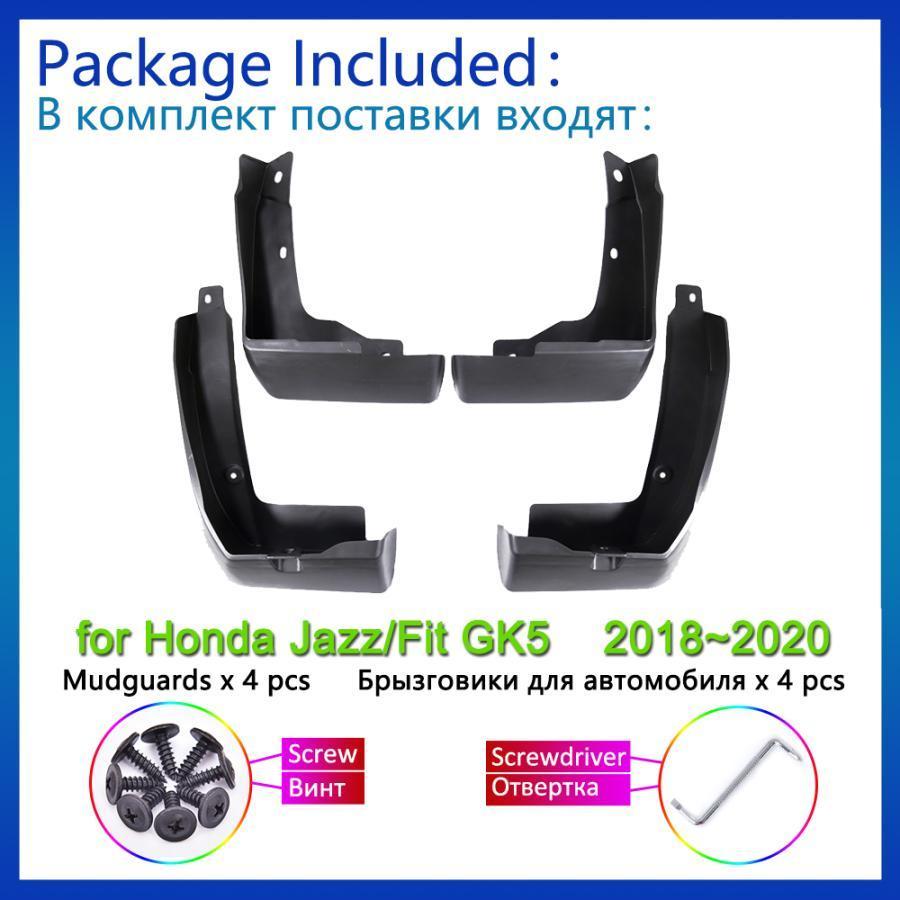 ホンダ ジャズ フィット gk5 2018 2019 2020 フェンダー フロント リア ホイール マッドフラップ ガードスプラッシュ 車 スタイリング 4個 アクセサリー : auto ...
