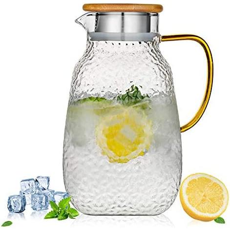 【2200ML】ガラスポット 耐熱直火可 大容量 2000ml ガラスピッチャー リットル 麦茶 アイスティー 花茶 ティーポット 耐熱ガラス 2.2リットル : 鯨山 - 通販 ...