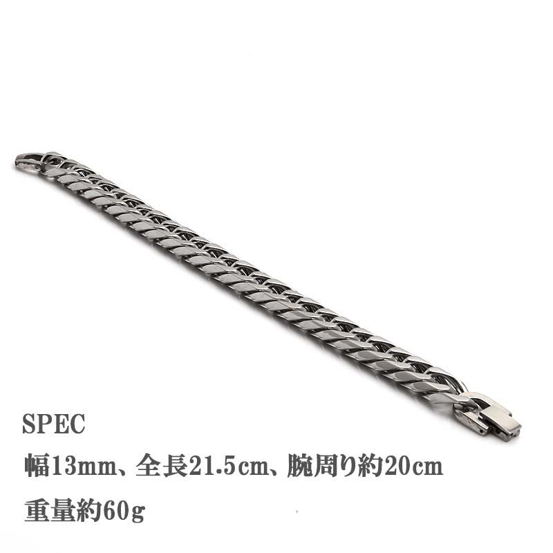 チェーンブレスレット メンズ シルバー 6面カット ダブル喜平 チェーンブレスレット メンズ シルバー 6面カット ダブル喜平