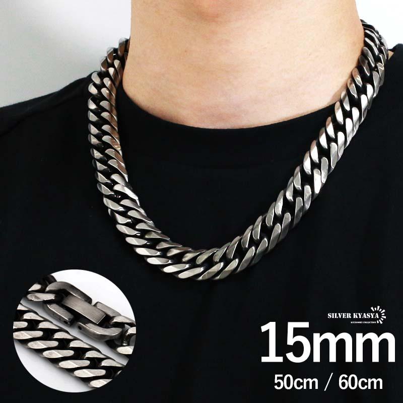 幅15mm 極太 ステンレス 喜平ネックレス 中折式 マイアミ 幅15mm 極太 ステンレス 喜平ネックレス 中折式 マイアミ