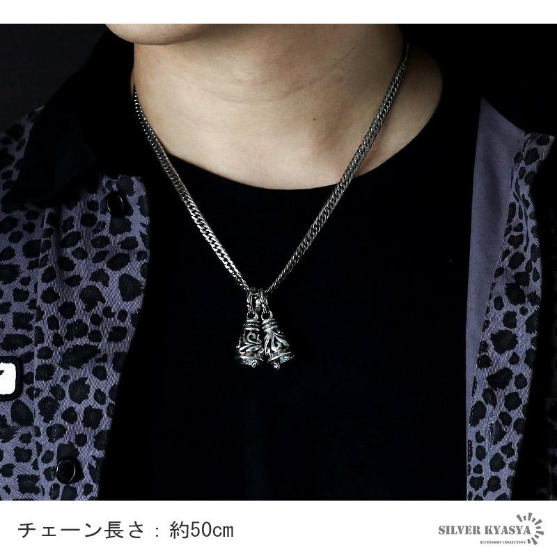 シルバー925 メンズネックレス 6面カット ダブル喜平ネックレス シルバー925 メンズネックレス 6面カット ダブル喜平ネックレス
