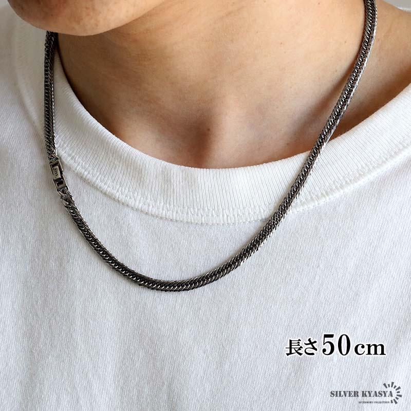 シルバー925 6面カット トリプル 喜平チェーンネックレス 中折れ 喜平ネックレス 幅4.5mm 50cm 金属アレルギー対応 : SILVER KYASYA - 通販 - Yahoo!ショッピング