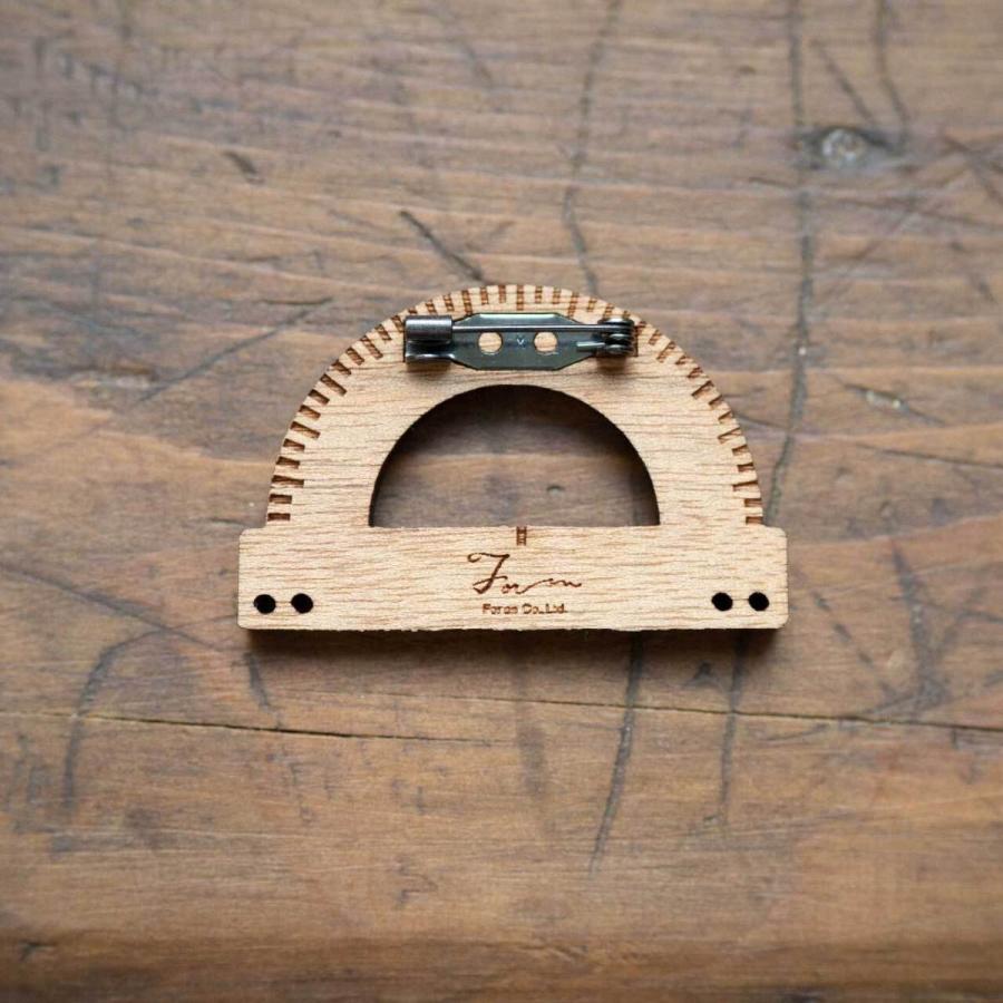 【木tch】クルミの木・ブローチ protractor（分度器） : 京のめぐみ - 通販 - Yahoo!ショッピング