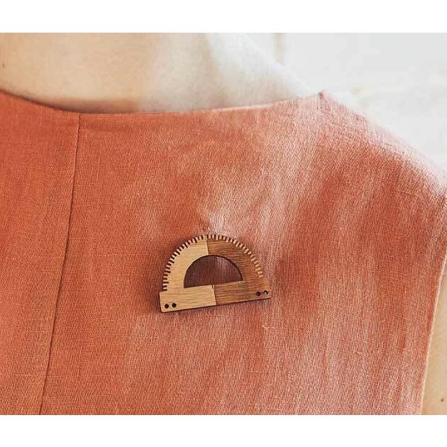 【木tch】クルミの木・ブローチ protractor（分度器） : 京のめぐみ - 通販 - Yahoo!ショッピング