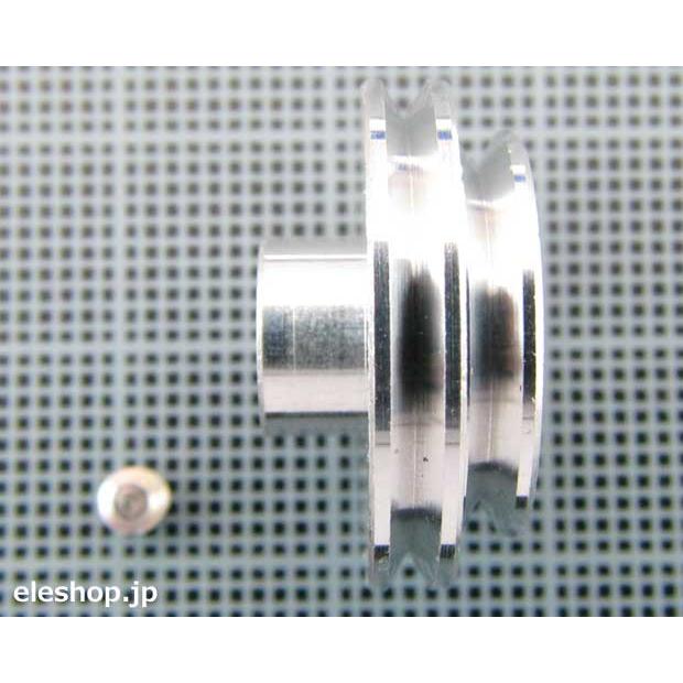 2661(1239) 輪ゴム用Wプーリー(L) 2mm穴 : 共立電子産業 Yahoo!店 - 通販 - Yahoo!ショッピング